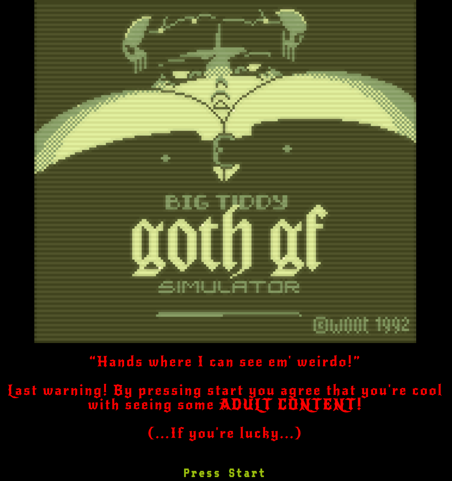 » Big Tiddy Goth GF Simulator (NSFW Review)